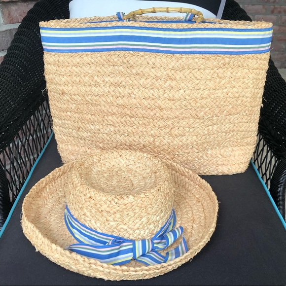 Scala | Bags | Hp Prespring Style Posh Party Scala Vintage Straw Beach ...